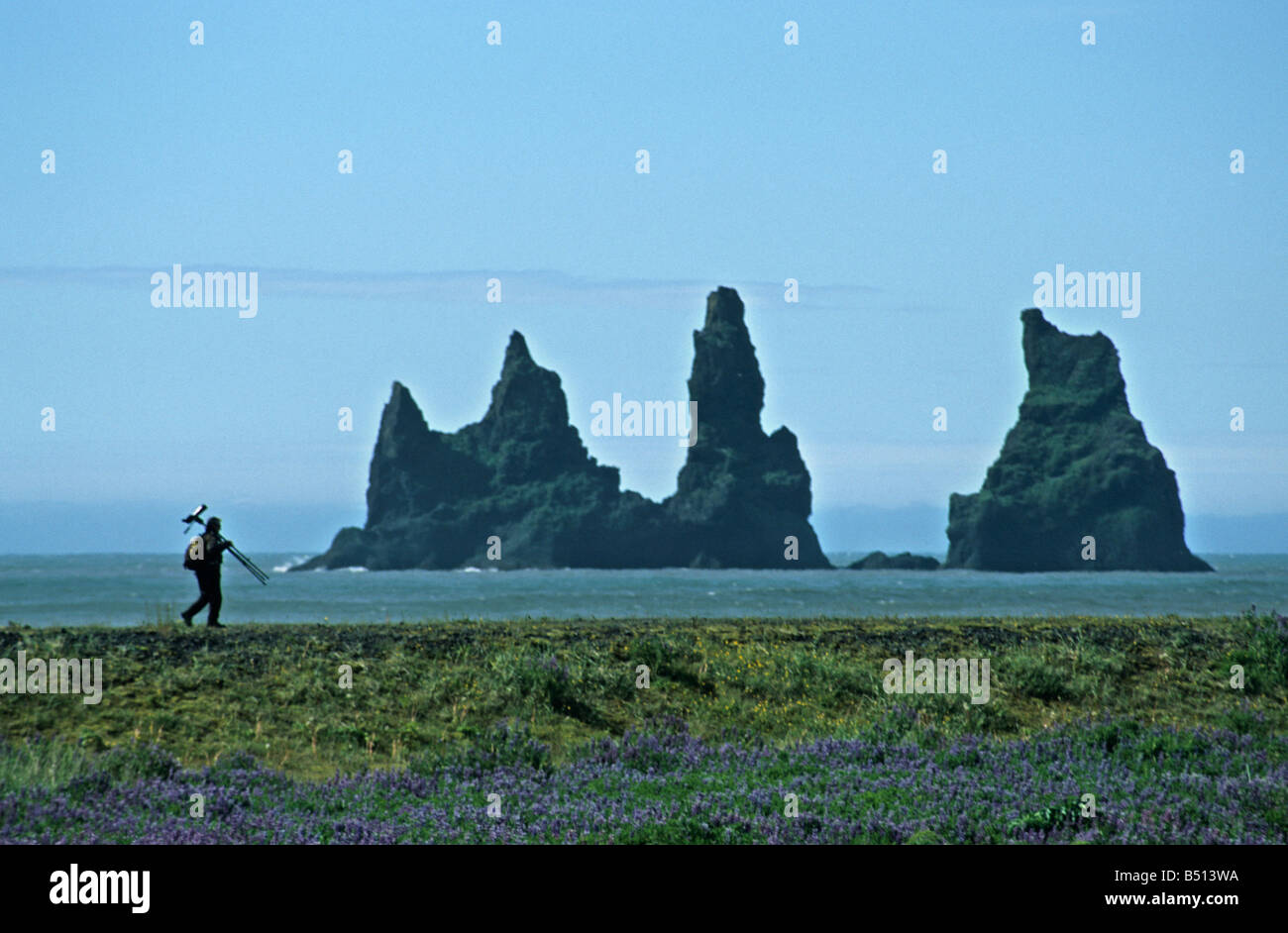 Reynisdrangar rock formations, Vik, Iceland Stock Photo - Alamy