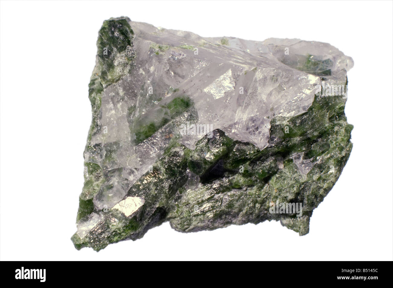 Diopside mineral sample Cut Out Stock Images & Pictures - Alamy