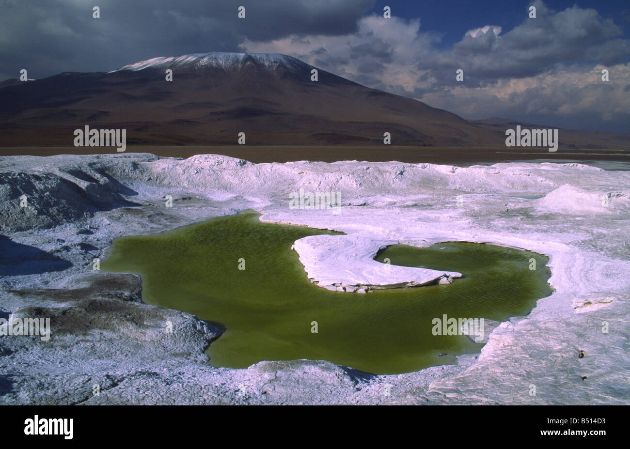 Laguna Colorada, 4,278m above sea level, on the southern altiplano in ...