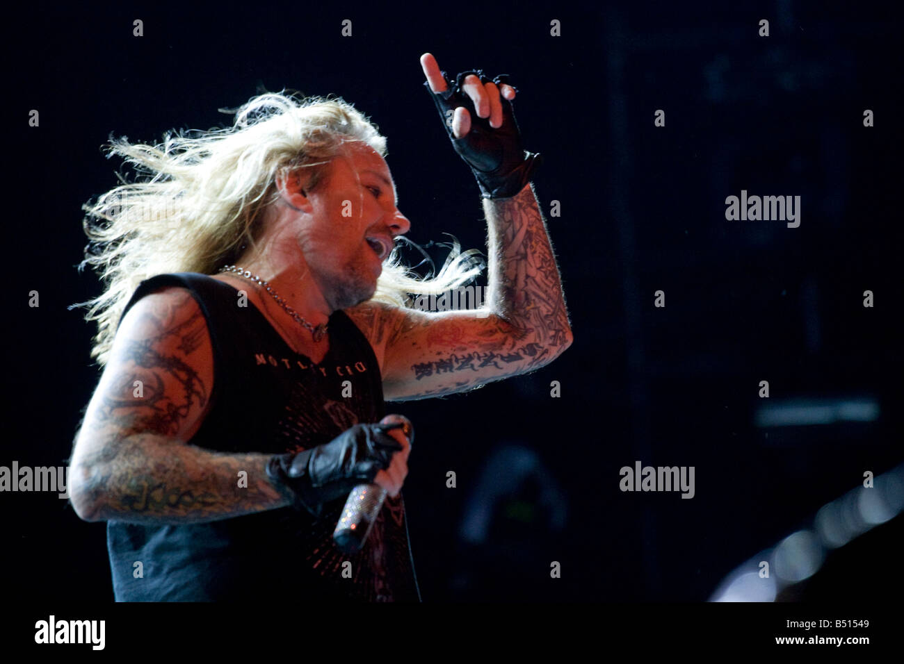Motley Crue in a concert in Buenos Aires, Argentina Stock Photo - Alamy