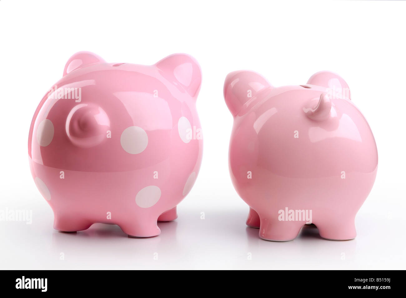 Two piggy banks Stock Photo - Alamy