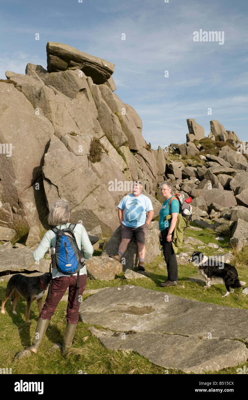 Carn Menyn Carn Meini rocky dolerite outcrop Pembrokeshire south west ...
