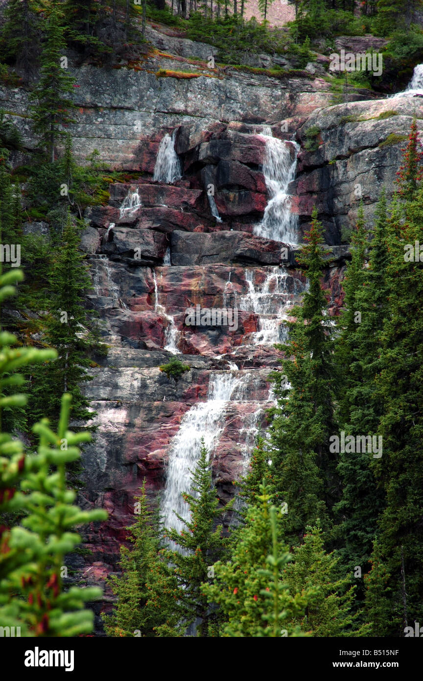 Waterfall in Banff National Park Alberta Canada Stock Photo - Alamy