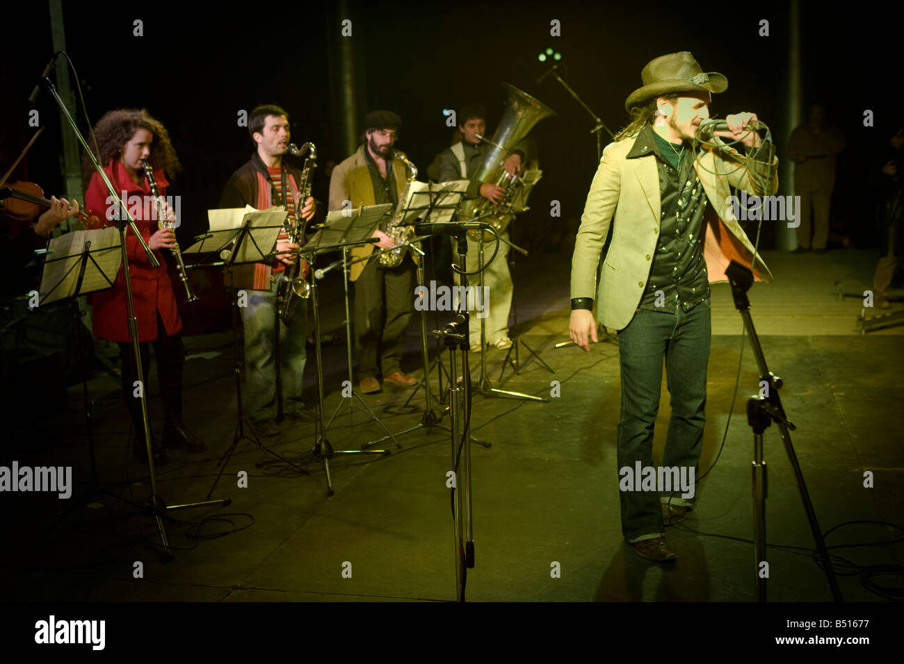 Klezmer music fand dance festival in Buenos Aires Stock Photo - Alamy