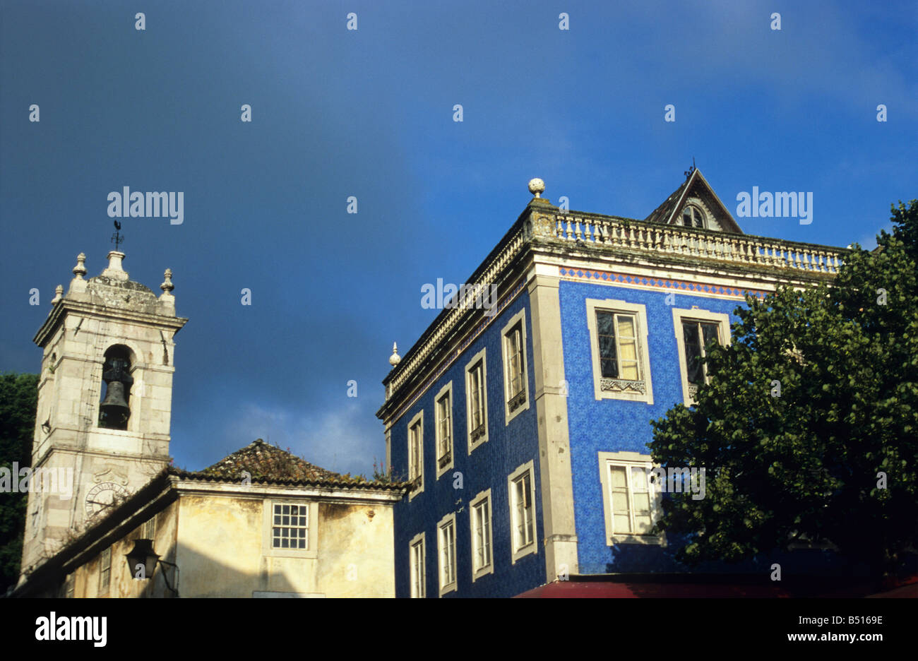 Church and house, Sintra, Portugal Stock Photo - Alamy