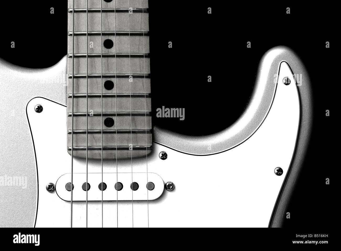 Section of a Stratocaster electric guitar Stock Photo - Alamy