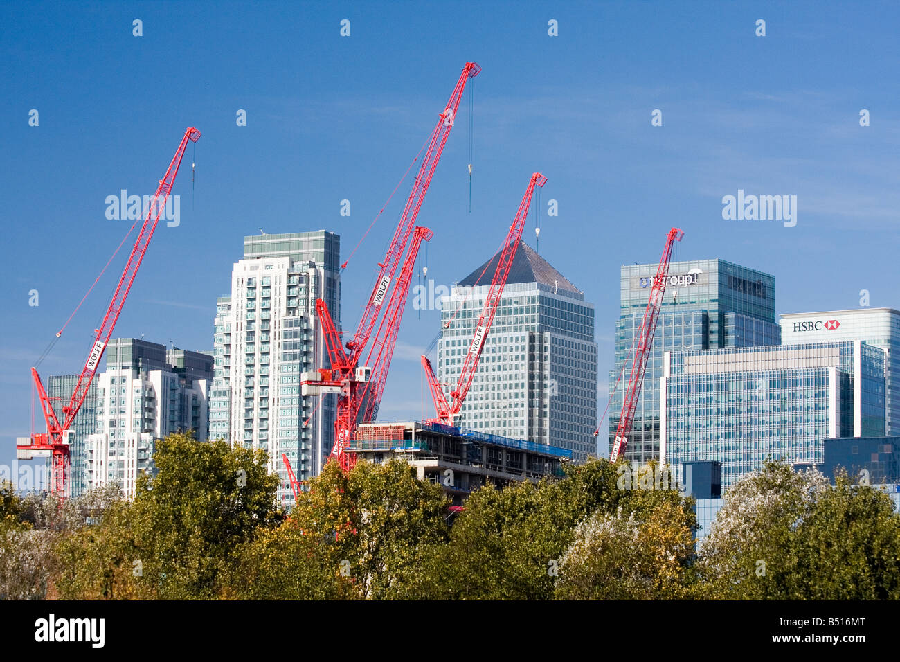 High rise buildings at Canary Wharf, London, UK Stock Photo - Alamy