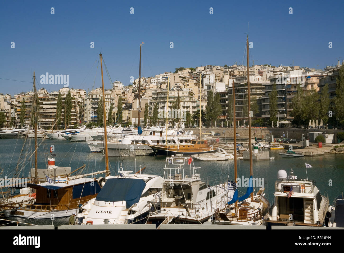 Greece Piraeus Zea marina Stock Photo - Alamy