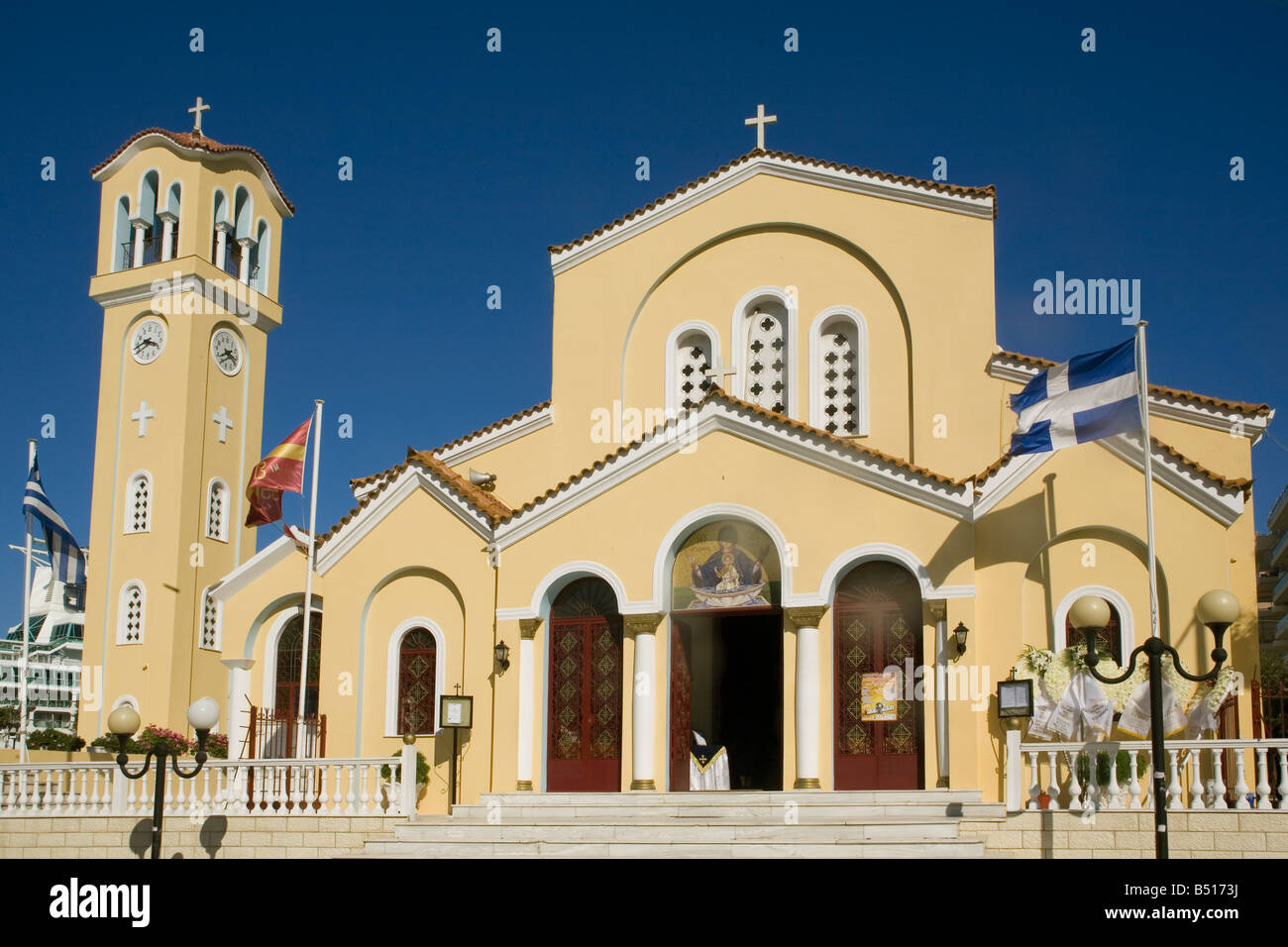 Greece Piraeus church Prolimani district Stock Photo - Alamy