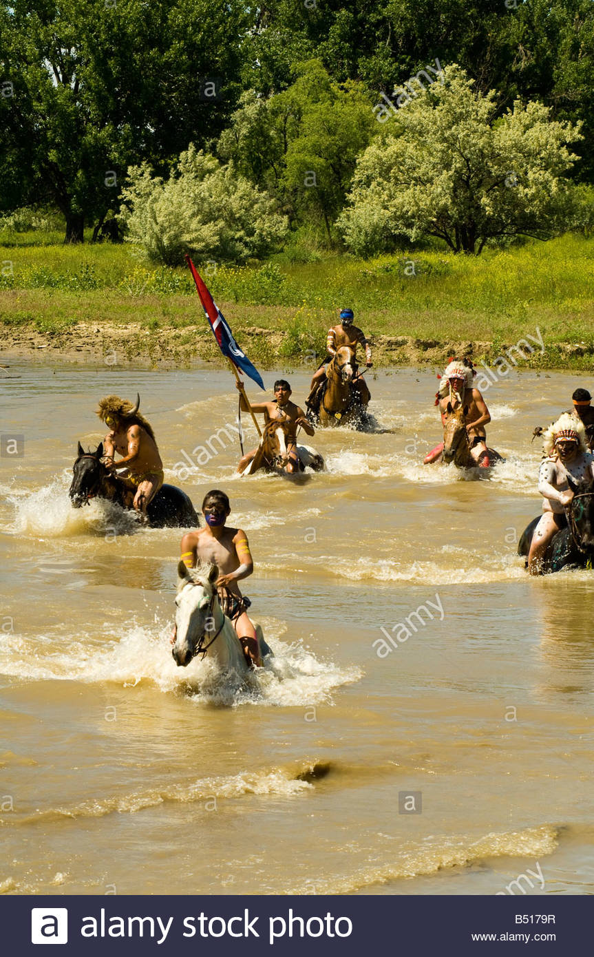 Custers Last Stand Reenactment Crow Stock Photos & Custers Last Stand ...