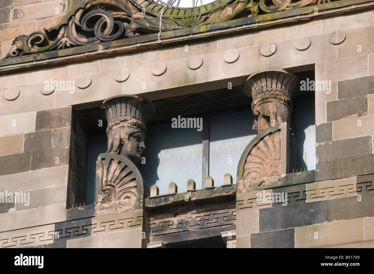 Detail of Alexander 'Greek' Thomson's 1859 St Vincent Street Church in ...