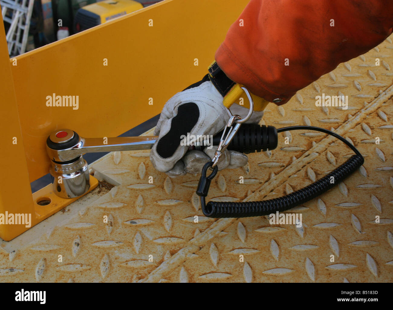 Rig Builder in Gt Yarmouth Stock Photo - Alamy