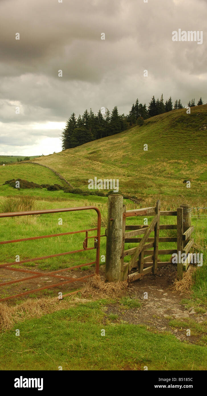 gate in countryside Stock Photo - Alamy