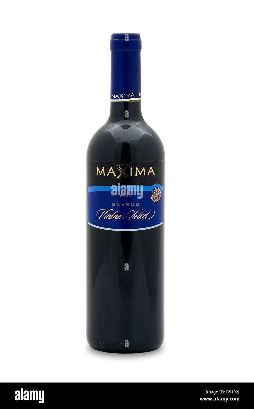 maxima 2003 mavrud red wine vintner select Stock Photo - Alamy
