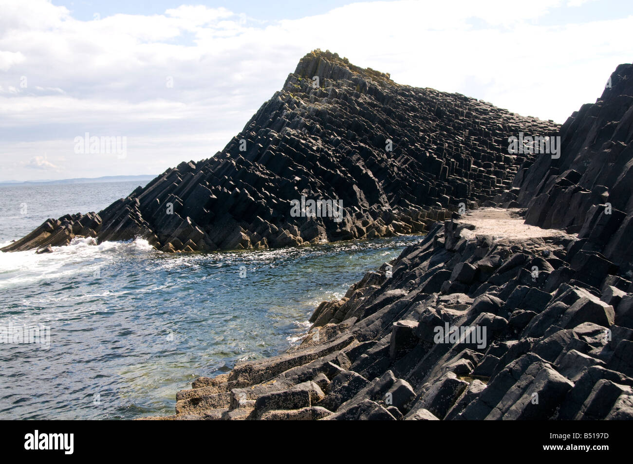 Am Buachaille, a small islet entirely composed of prismatic basalt ...