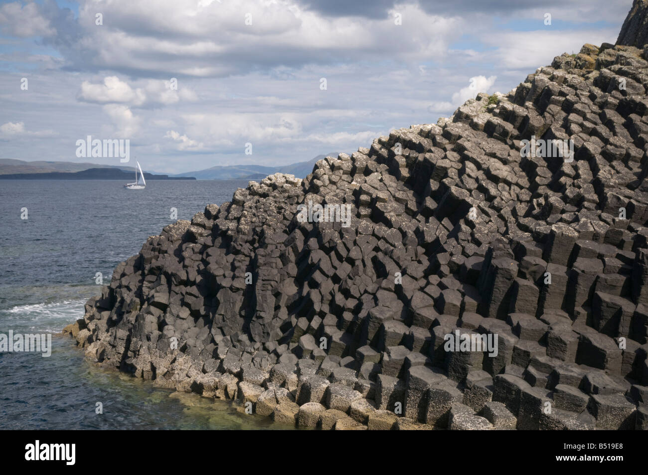 Am Buachaille, a small islet entirely compost of prismatic basalt ...