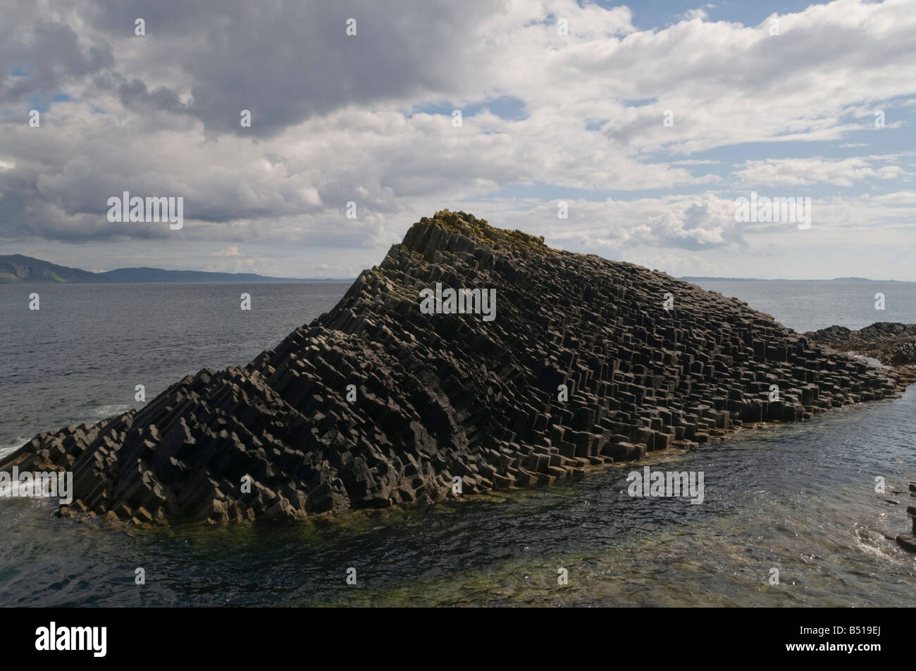 Am Buachaille, a small islet entirely composed of prismatic basalt ...
