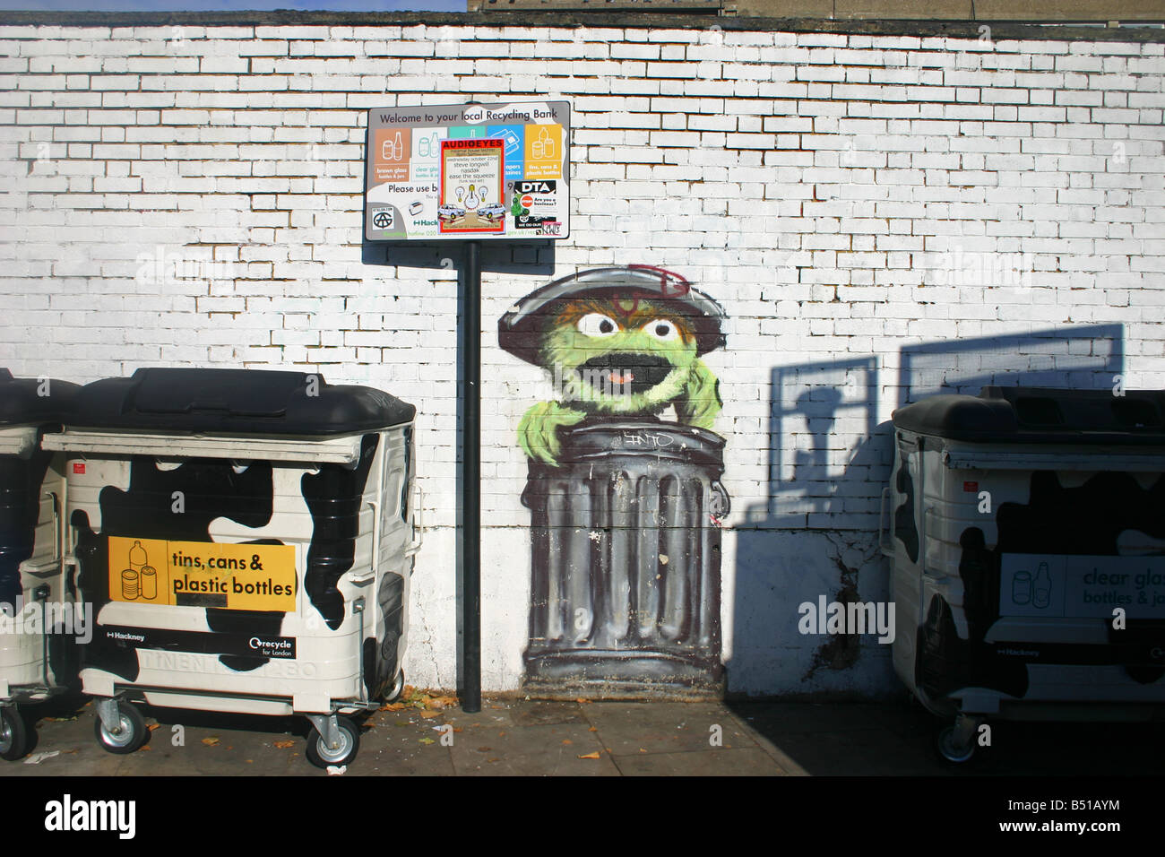unknown graffiti old street London Stock Photo - Alamy