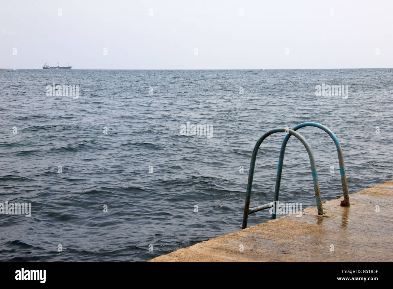 Steps into the sea Stock Photo - Alamy