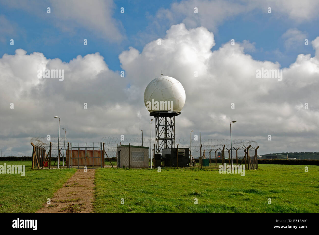 a military satellite at culdrose navel airbase near helston in cornwall ...