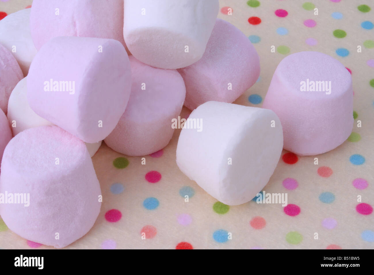A pile of marshmallows Stock Photo - Alamy