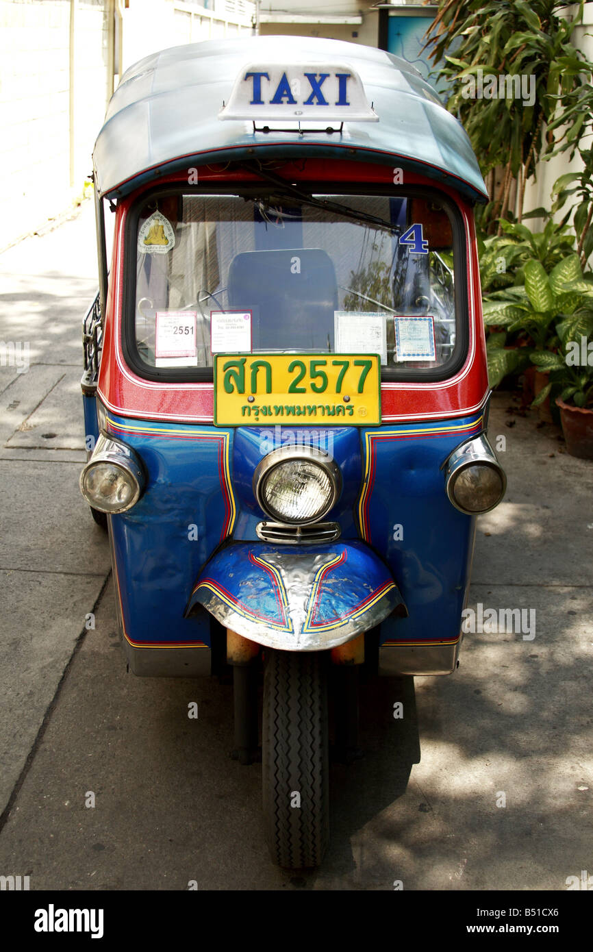 Famous tuk tuk or Auto RickShaw in Bangkok, Thailand Stock Photo - Alamy