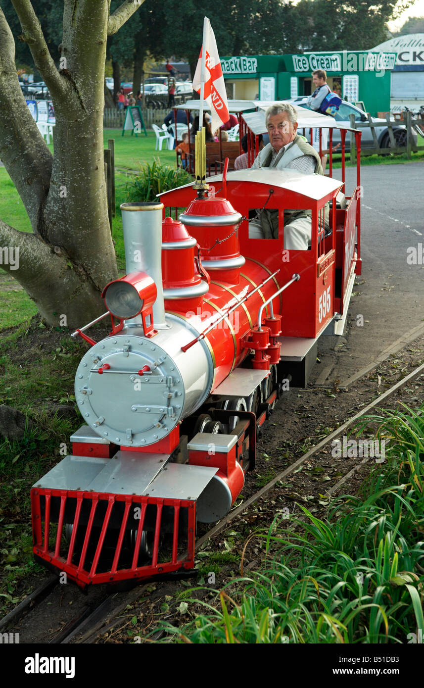 Model miniature train ride in Clevedon park North Somerset England ...