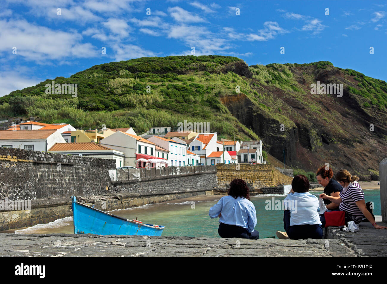 Baia do Porto Pim bay Horta Faial Island Azores Stock Photo - Alamy