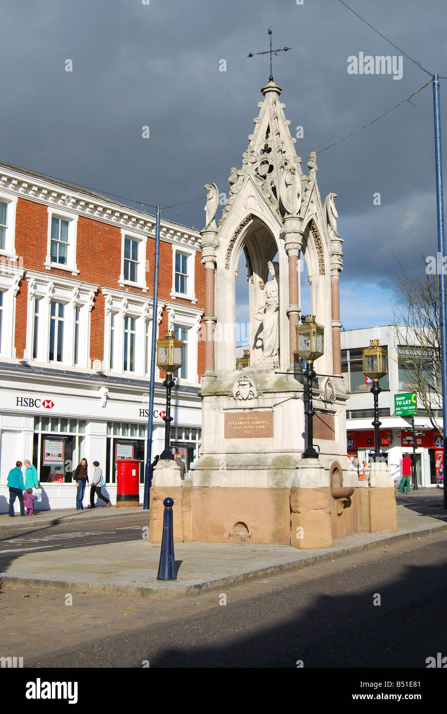 Queen Victoria Monument, High Street, Maidstone, Kent, England, United ...