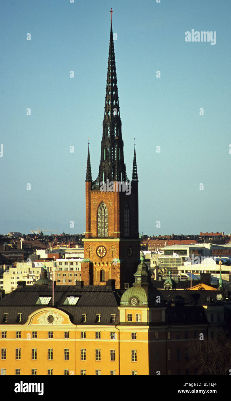 Riddarholmen church tower, Stockholm, Sweden Stock Photo - Alamy