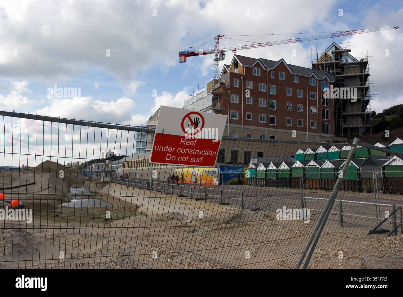 Reef Under Construction Do Not Surf Sign at Europe's first artificial ...