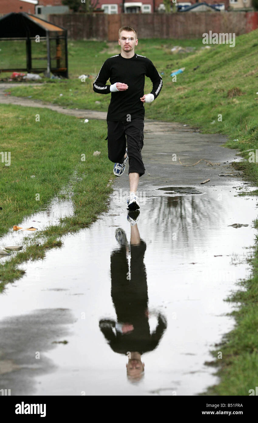 PVT KARL HINETT OF THE STAFFORDSHIRE REGIMENT TRAINING FOR THE LONDON ...