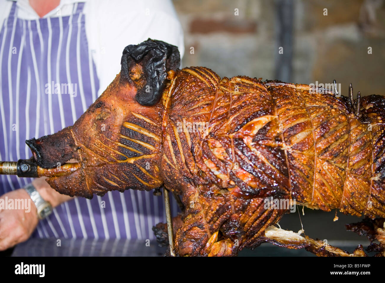A Hog Roast Stock Photo - Alamy