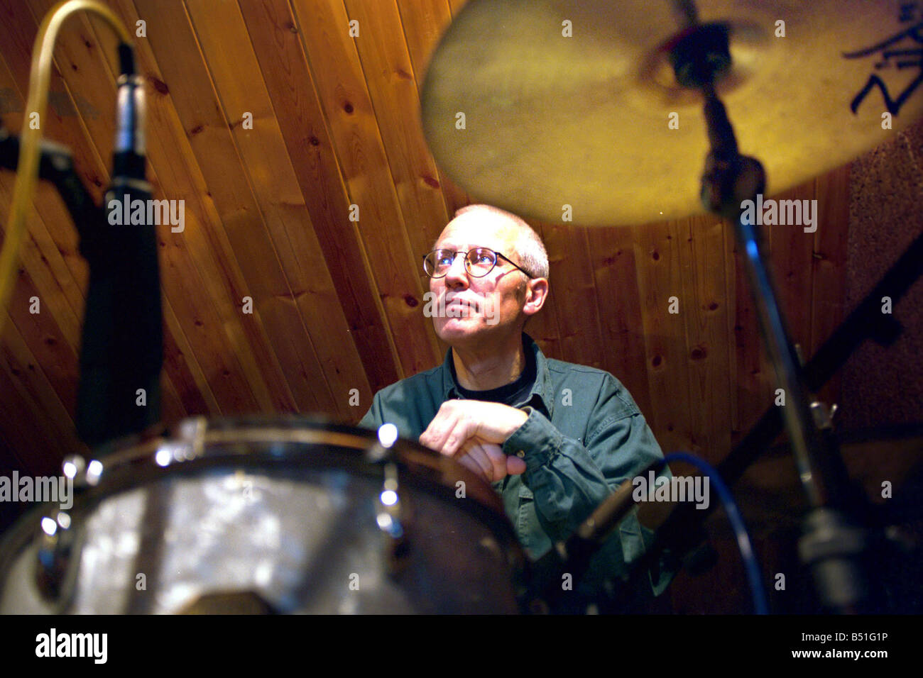 Ray Laidlaw the drummer of folk pop group Lindisfarne 20 12 99 Stock ...