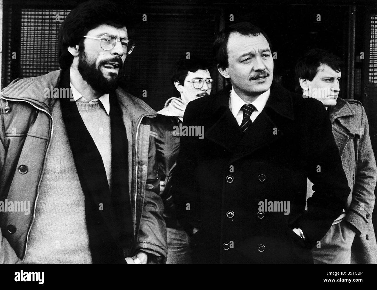 Gerry Adams Leader of Provisional Irish Republican Army with Ken ...