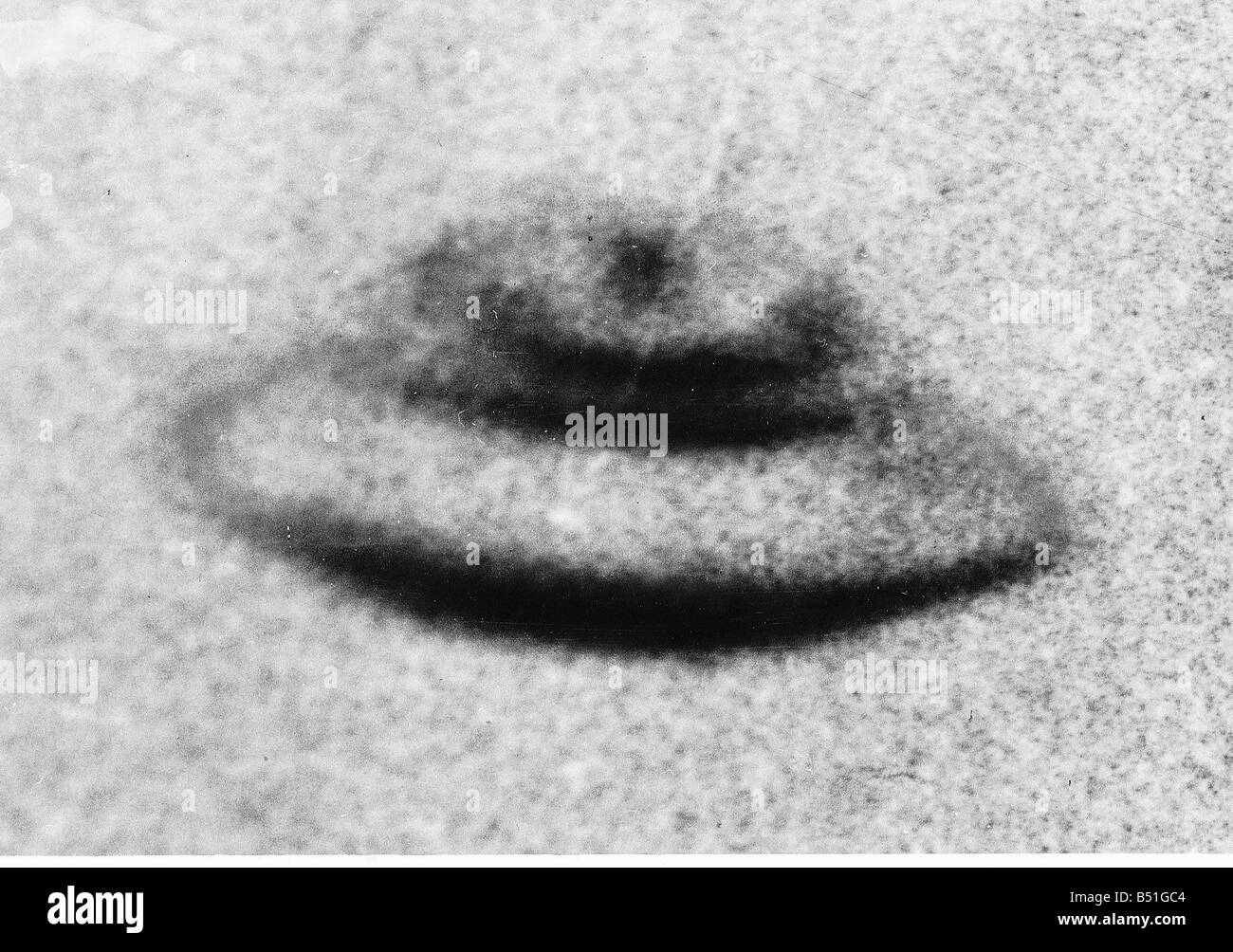 Air UFO s taken by Gordon Faulkner outside his home in Wiltshire Stock ...