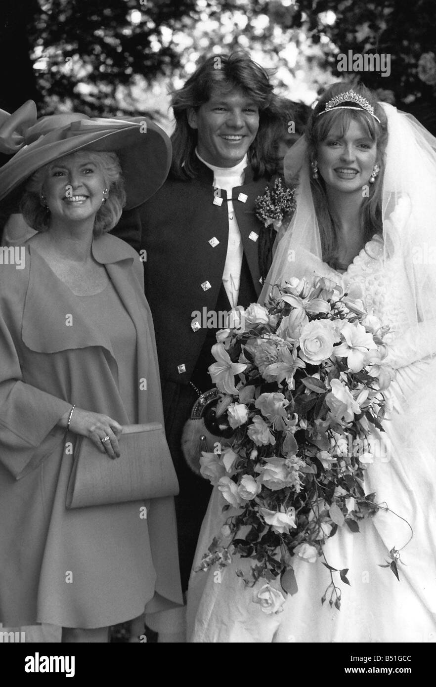 Caron Keating with her new husband Russ Lindsay and her mother Gloria ...