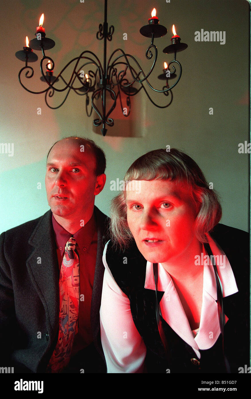 Peter Hough and Jenny Randles ufo investigators 1996 promoting Life ...