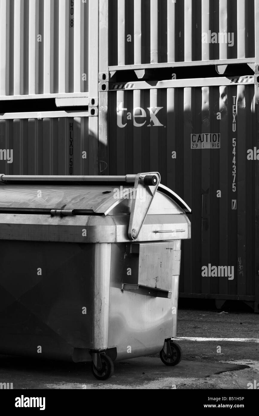 Disposal container Black and White Stock Photos & Images - Alamy