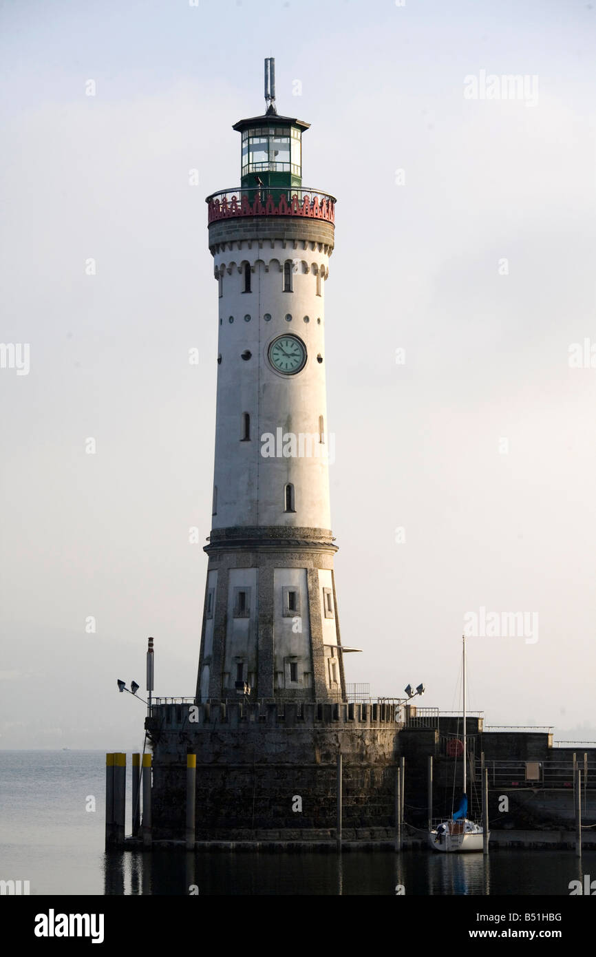 Lighthouse at the port exit Stock Photo - Alamy