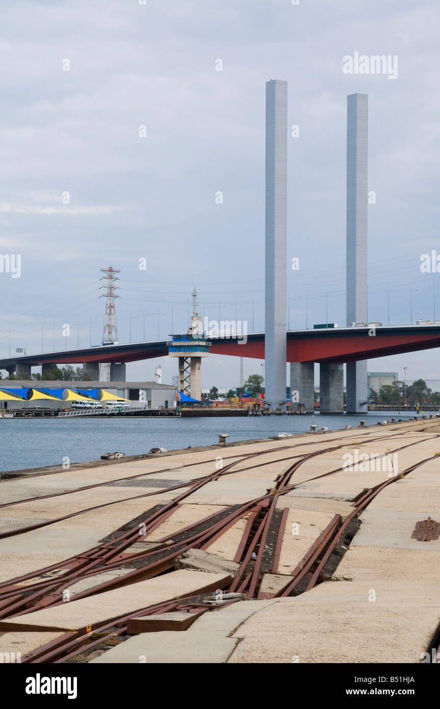 West Gate Bridge, Melbourne Docklands, Melbourne, Victoria, Australia ...