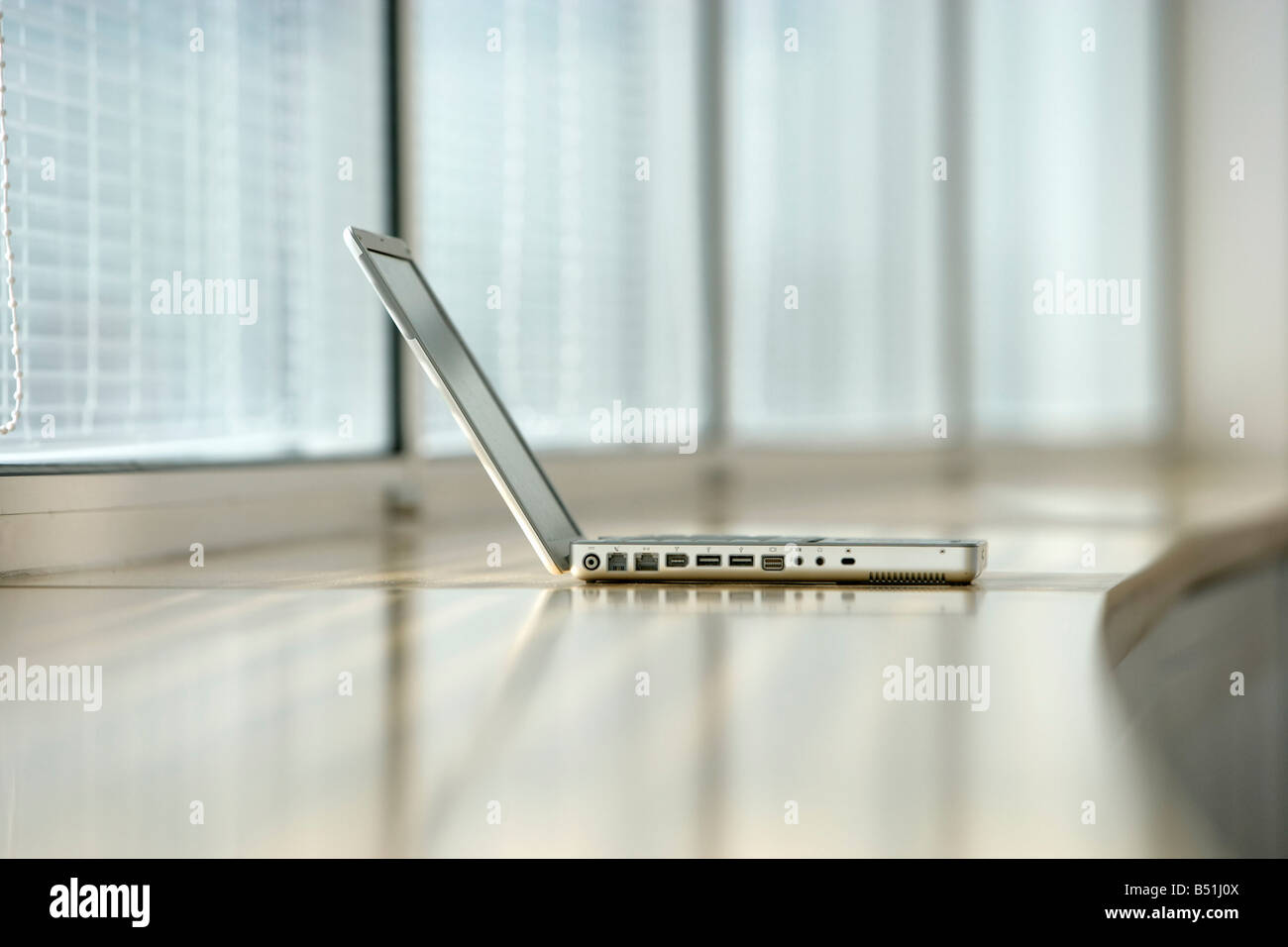 Laptop Computer on Counter Stock Photo - Alamy