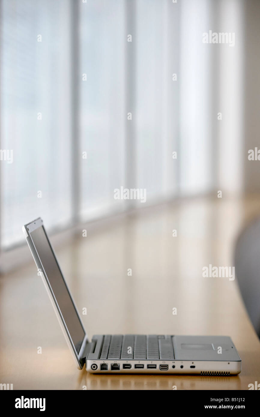 Laptop Computer on Counter Stock Photo - Alamy