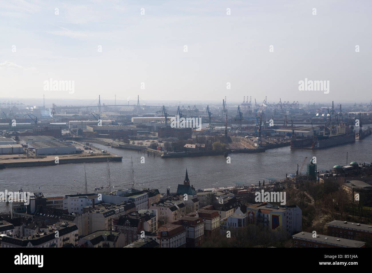 Look at the Hamburg port Stock Photo - Alamy