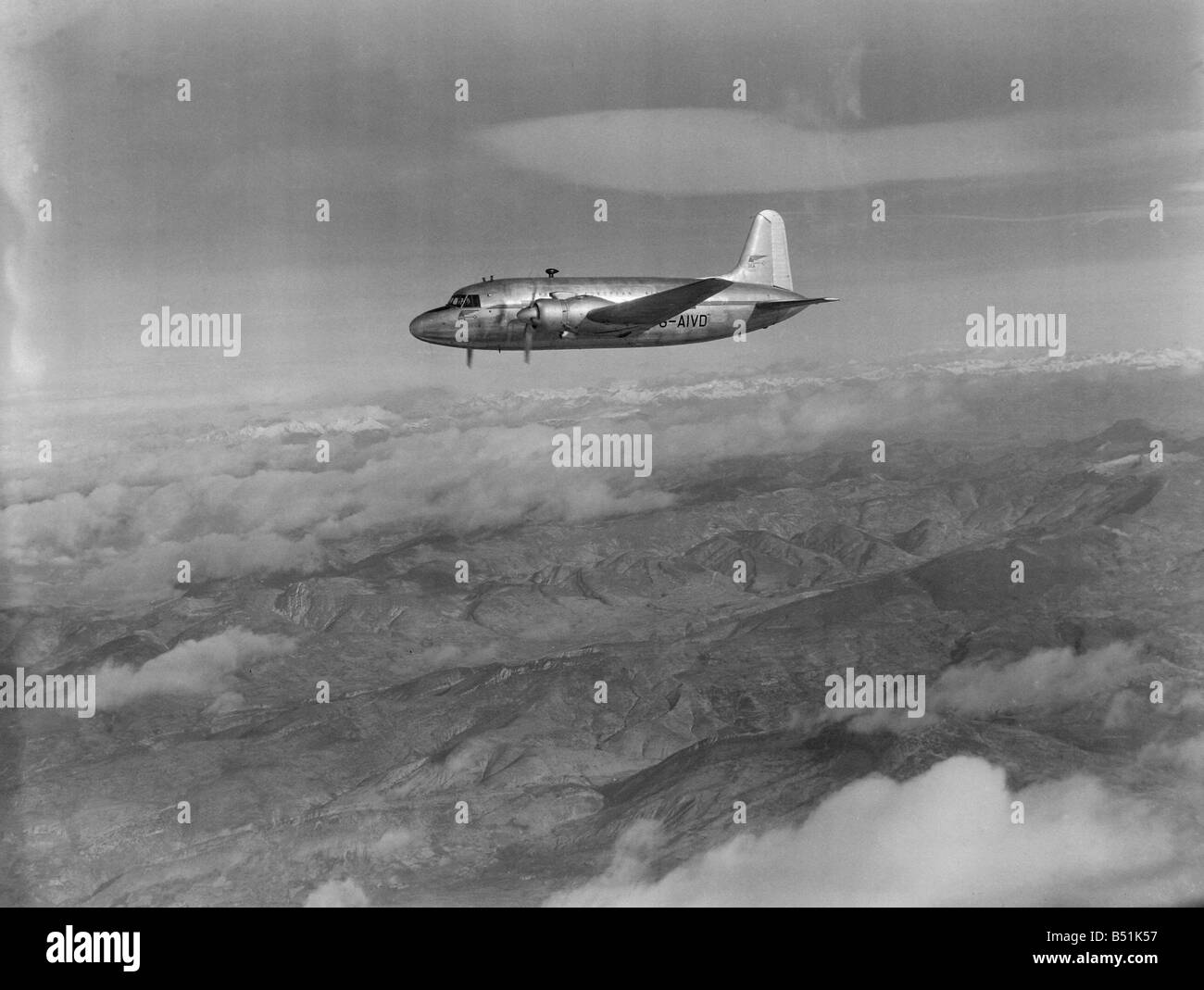 This Vickers Viking 1B passenger airliner carried 24 passengers, the ...