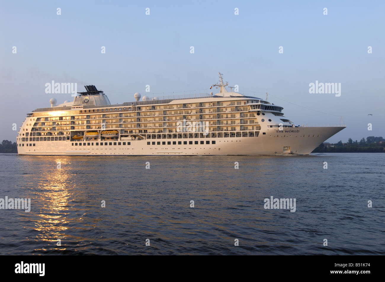 Cruise ship The World Stock Photo - Alamy