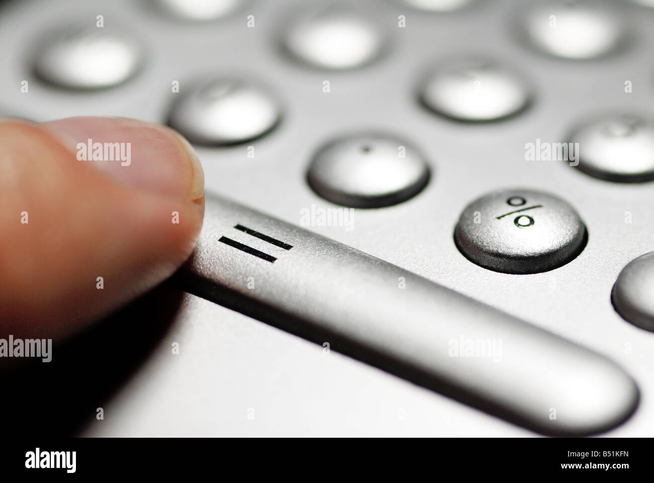 A calculator keys Stock Photo - Alamy