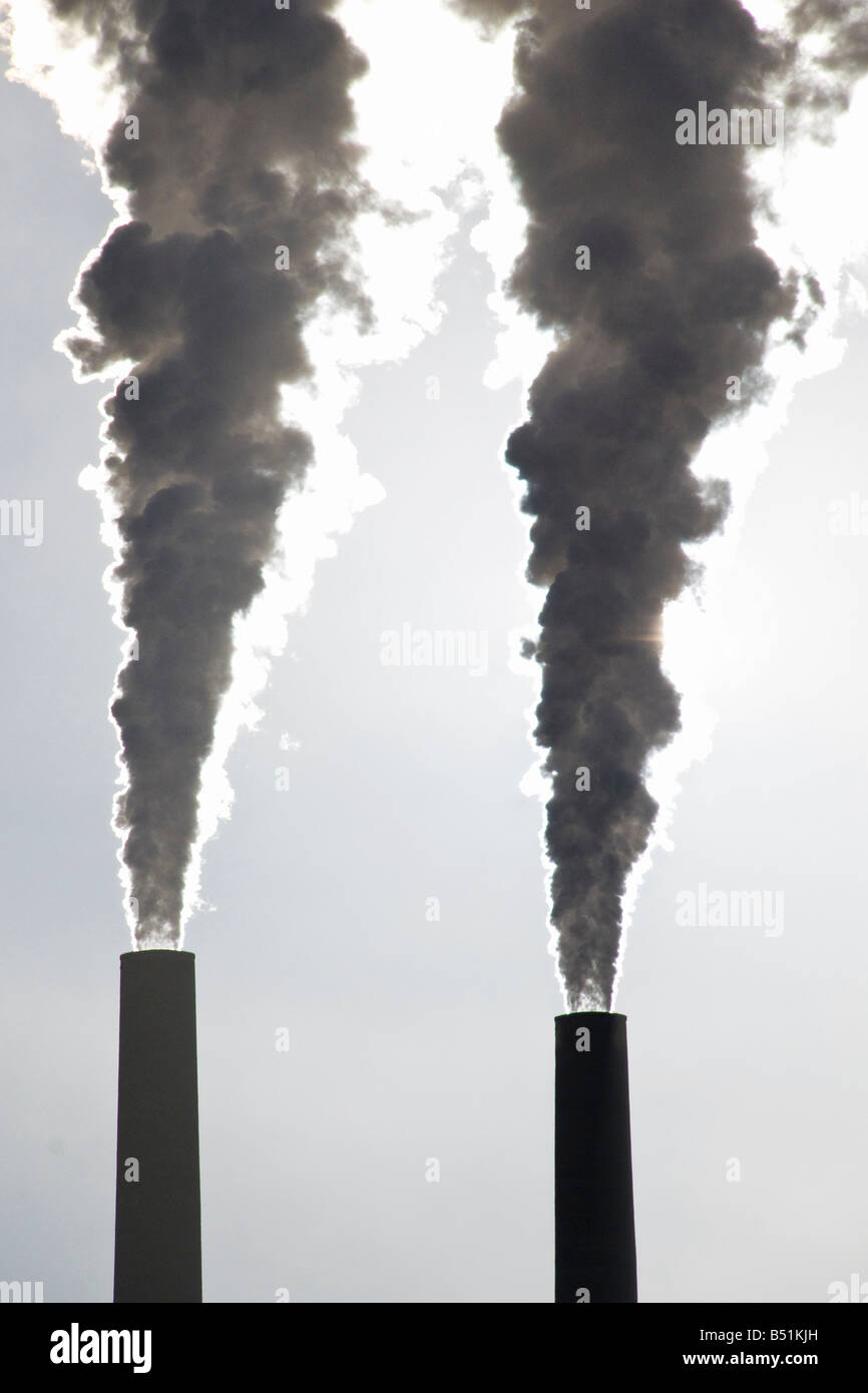 Chimney stacks silhouette hi-res stock photography and images - Alamy