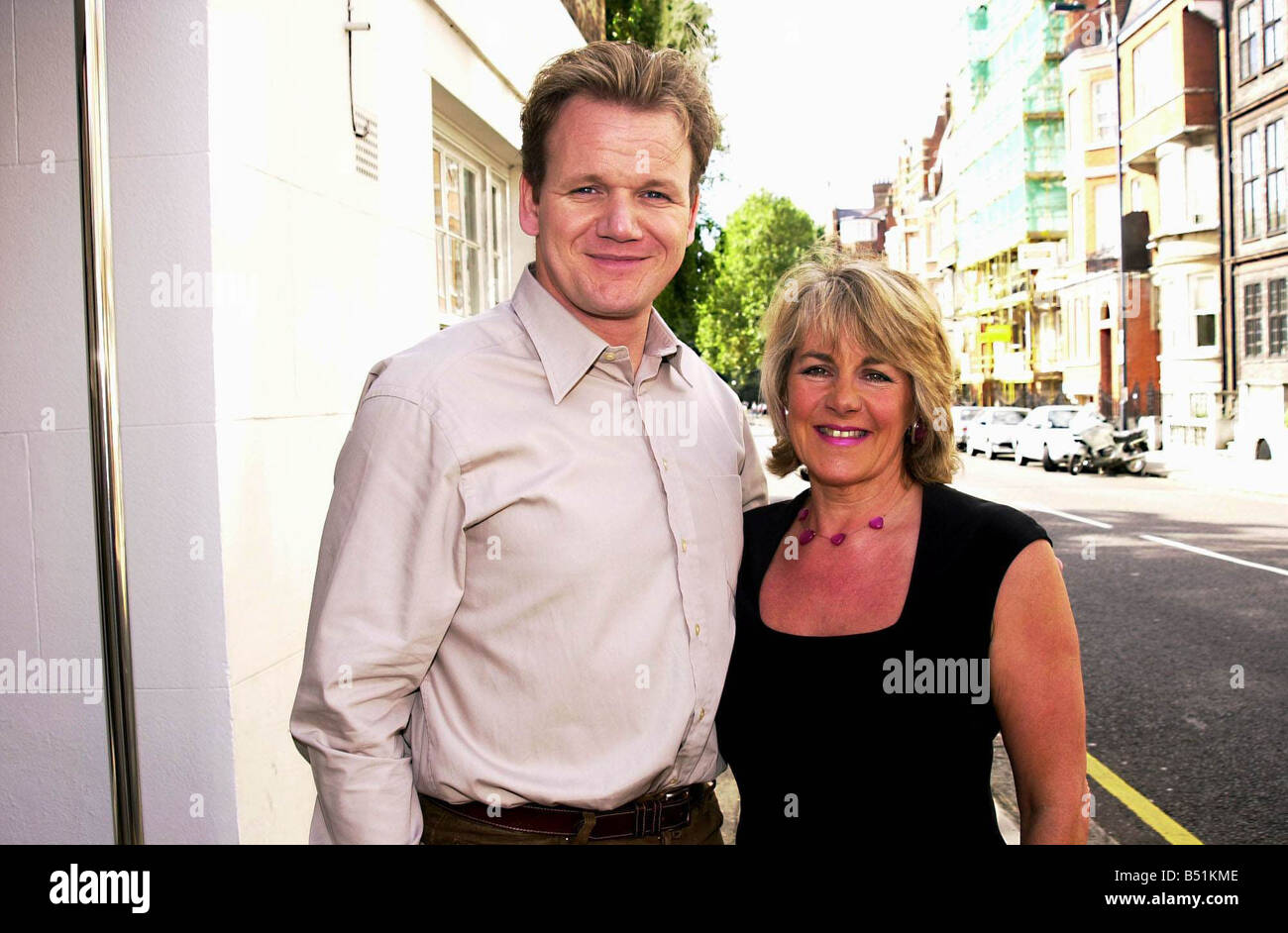 New TV chef Gordon Ramsay in his new restaurant September 2000 in ...