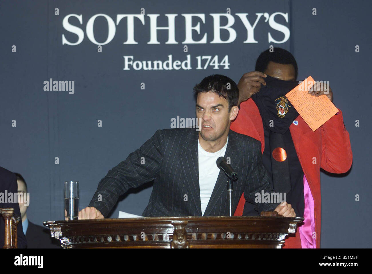 Sotheby s Comic Relief charity auction April 2001 Pop star Robbie ...